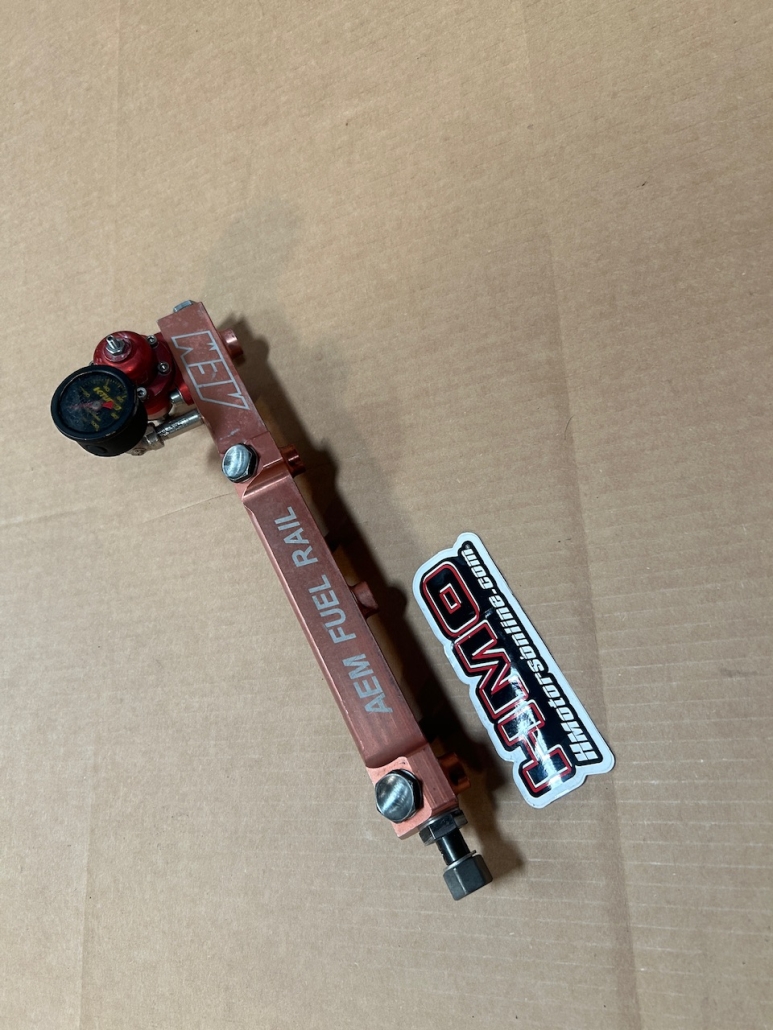 H Series & F Series AEM High Flow Red Color Fuel Rail with AEM ...
