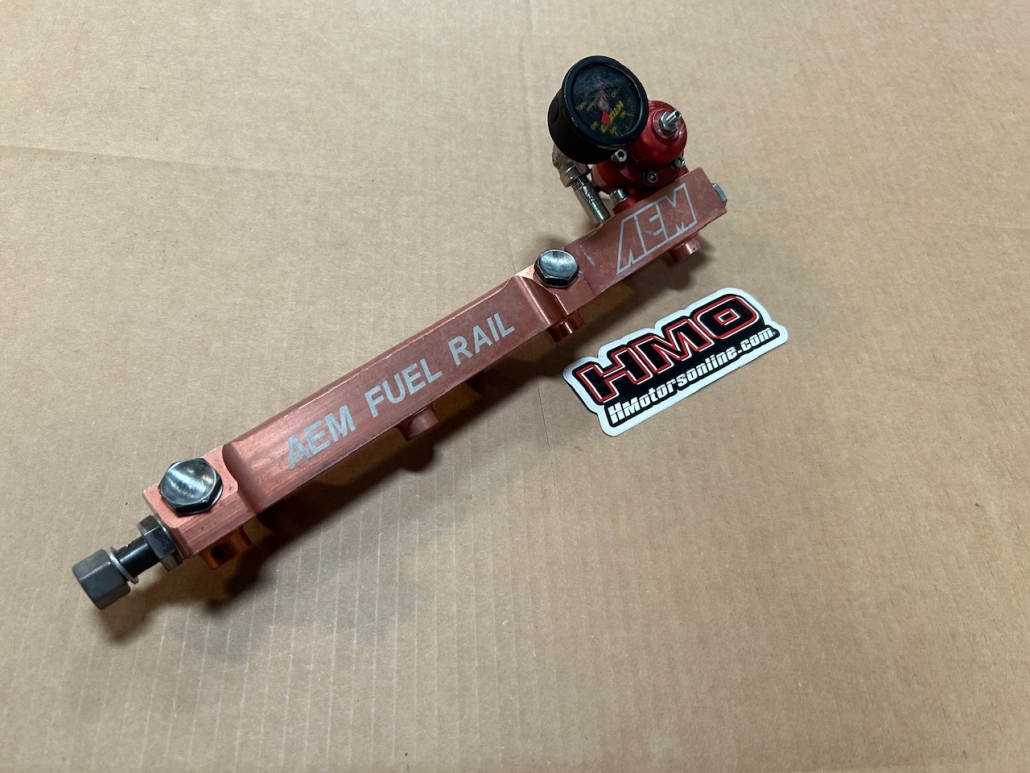H Series & F Series AEM High Flow Red Color Fuel Rail with AEM ...